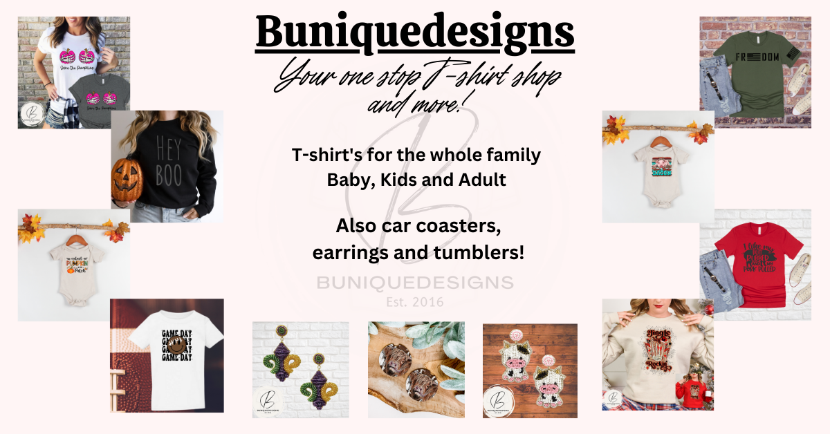 Your one stop t-shirt shop, and more! – Buniquedesigns
